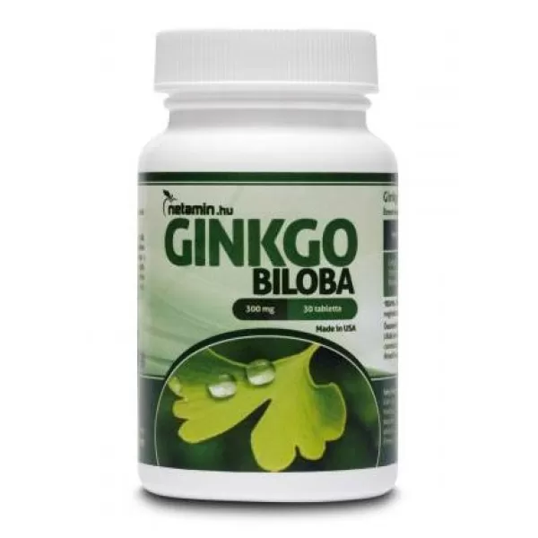 Netamin Ginkgo biloba 300 mg 30 db - alto.hu